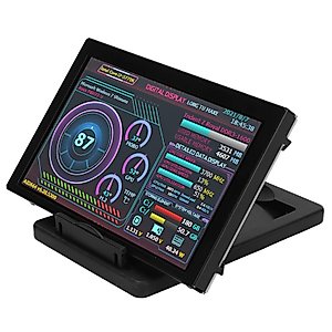 5in Computer Temp Monitor, AIDA64 PC CPU RAM Data Monitor for Raspberry Pi Linux Windows, PC Temperature Display for PC ARGB Computer Case Secondary Screen, IPS USB Mini Screen