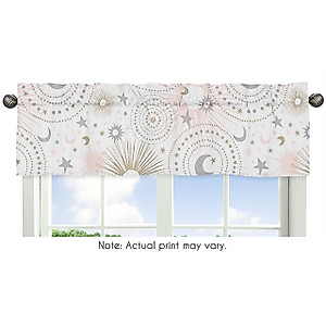 11 pc. Blush Pink, Gold, Grey and White Star and Moon Celestial Baby Girl Crib Bedding Set by Sweet Jojo Designs