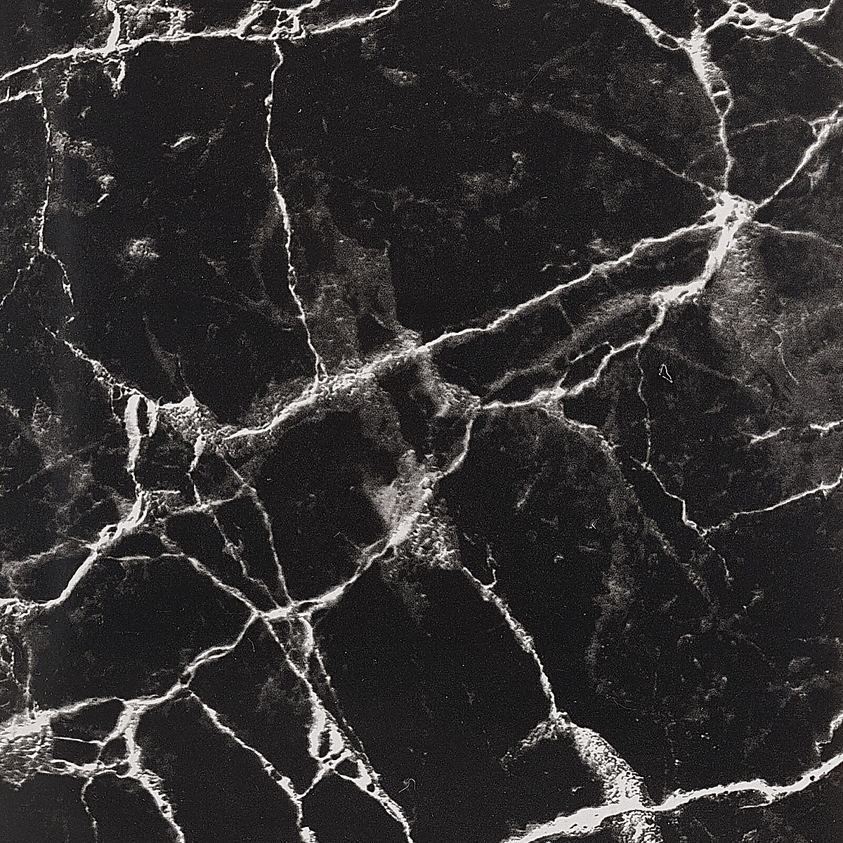 mDesign Small Modern 1.3 Gallon Rectangle Metal Lidded Step Trash Can, Compact Garbage Bin with Removable Liner Bucket and Handle for Bathroom, Kitchen, Craft Room, Office, Garage - Black Marble