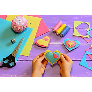 Threadart Premium Felt Roll - 12" x 10yd - Red | Soft Wool-Like Feel | 1.2mm Thick Fabric for DIY Crafts, Sewing, Crafting Projects | Compatible with Cricut Maker