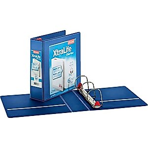 Tops Products 26332 Clearvue Binder, D-Ring, 3-Inch Capacity, 11-Inch X8-1/2-Inch, Blue