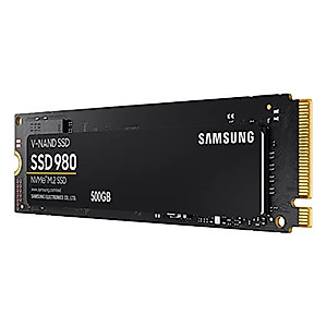 SAMSUNG 980 SSD 500GB PCle 3.0x4, NVMe M.2 2280, Internal Solid State Drive, Storage for PC, Laptops, Gaming and More, HMB Technology, Intelligent Turbowrite, Speeds up-to 3,500MB/s, MZ-V8V500B/AM