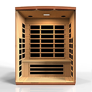 Dynamic Lugano 3-Person Low EMF (Under 8MG) FAR Infrared Sauna (Canadian Hemlock)