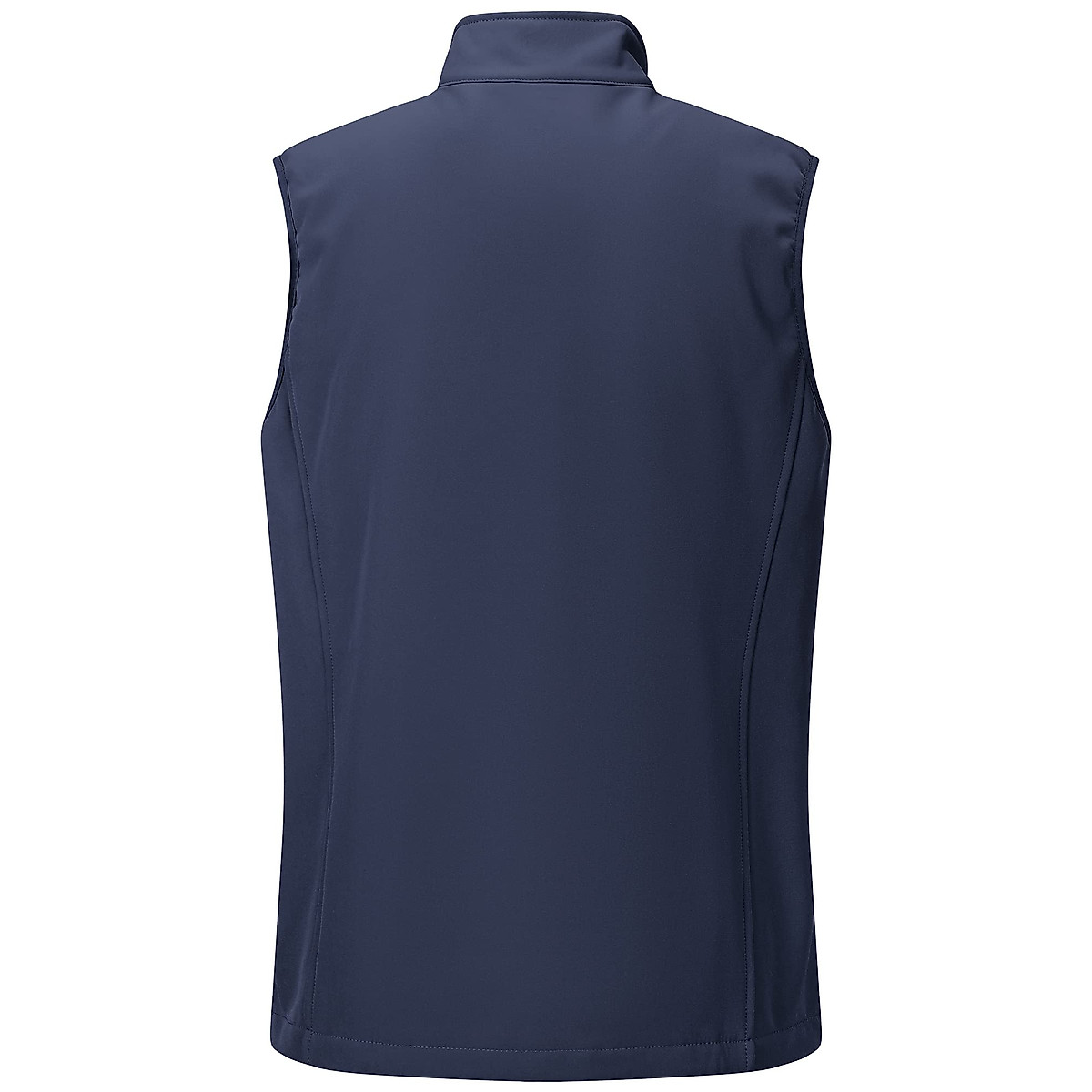 Outdoor Ventures Men's Running Vest Outerwear, Lightweight Windproof Fleece-Lined Softshell Sleeveless Jacket for Golf