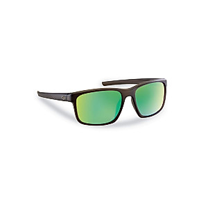 Flying Fisherman Lifestyle Design Polarized Square Rip Current Brown Amber-Green Mirror, One Size