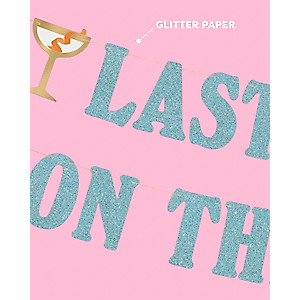 xo, Fetti Last Toast on the Coast Blue Glitter Banner - 5 Ft | Beach Bachelorette Party Decoration, Nautical Bridesmaid Favor, Coastal Bride To Be Photo Booth, Bach Backdrop, Bridal Shower Decor