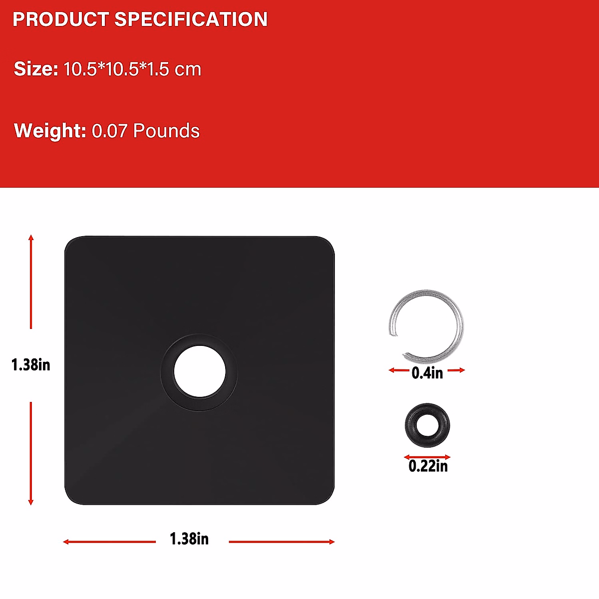 Bzsunway 3/8" Impact Wrench Retaining Ring Clip with O-Ring Compatible with Milwaukee Type (3 Sets)