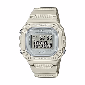 Casio Illuminator Alarm Chronograph Digital Sport Watch (Model W218HC-8A2V) (Light Gray)