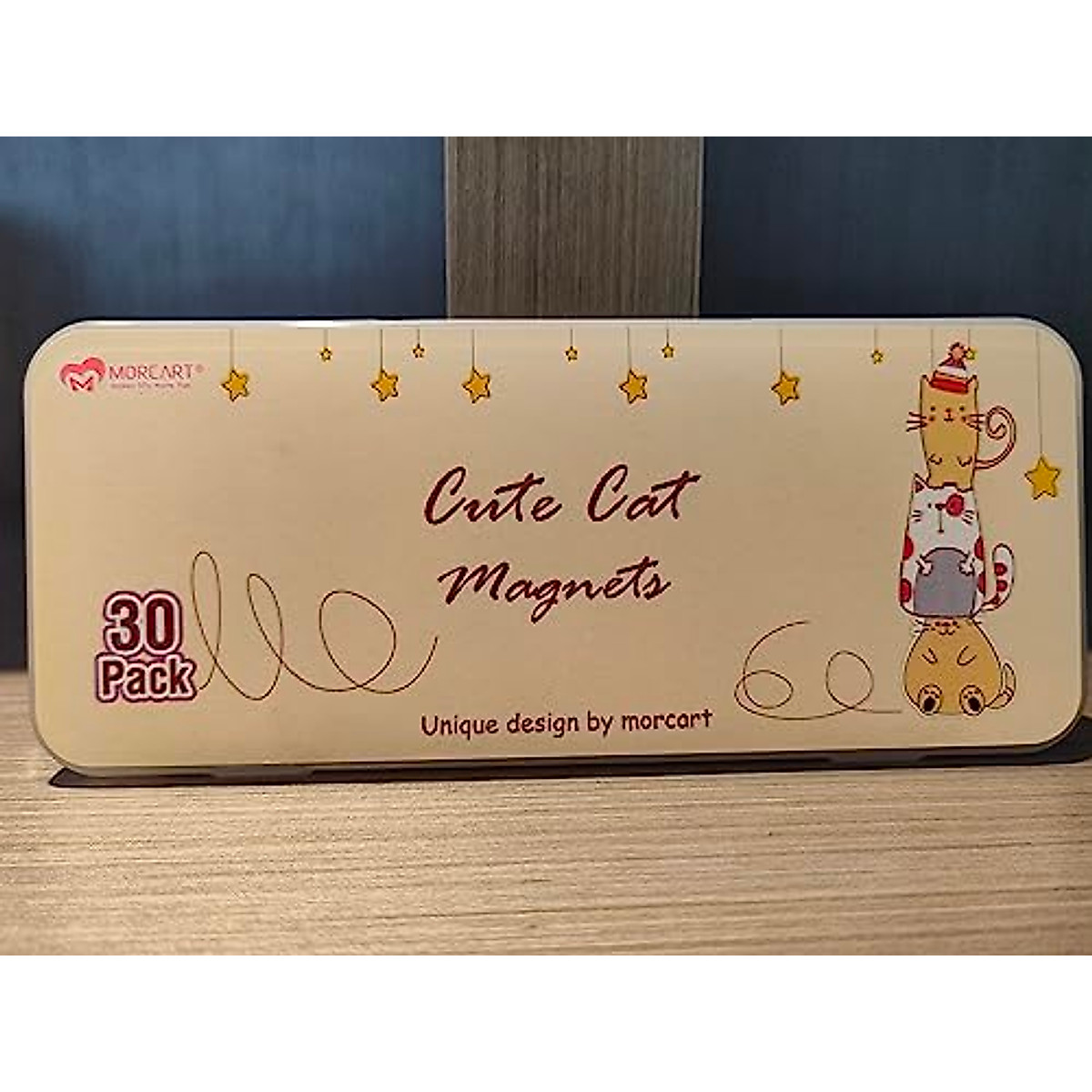 MORCART 30PCS Cat Magnets for Fridge, Cute Magnets for Refrigerator Locker Whiteboard Decorative Magnetic Board Cabinets Classroom Office Cubicle School Gift for Adult