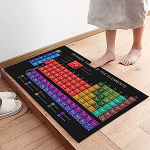 Kitchen Mat 2PCS, Periodic Table of Elements Kitchen Rugs for Kitchen Organization, Home Decor Anti-Fatigue Kitchen Floor Mats Non-Slip Kitchen Decor Runner Rug, Room Decor Standing Desk Mats