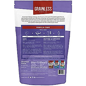 Grainless Grain Free Cake and Muffin Mix - Baking Mix for Grain-Less Cup Cakes, Grain Free Muffins | Gluten Free, Soy Free, Corn Free, Nut Free, Vegan, Paleo Friendly, OU Kosher, 1 Pack