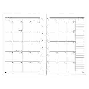 2024 TUL® Discbound Weekly/Monthly Planner Refill Pages, Junior Size