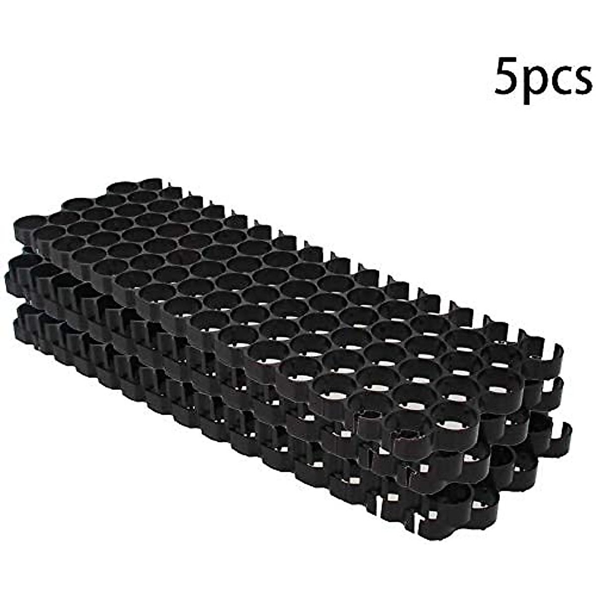 Heyiarbeit 5Pcs 6x15 Cell Spacer 18650 Lithium Battery Plastic Holder Bracket for DIY Battery Pack 18.5mm Hole Dia