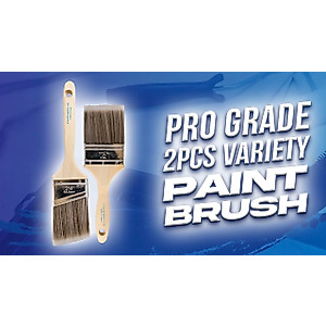 Pro Grade - Paint Brushes - 2Pk - Paint Brush Set