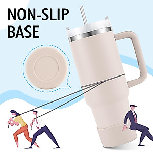 LorinShine 40 OZ Stainless Steel Tumbler with Lid and Straw, Insulated Cup with Handle, Leak Proof Tumbler, Large Water Iced Tea Coffee Bottle for Gift/Travel/Sport/Home