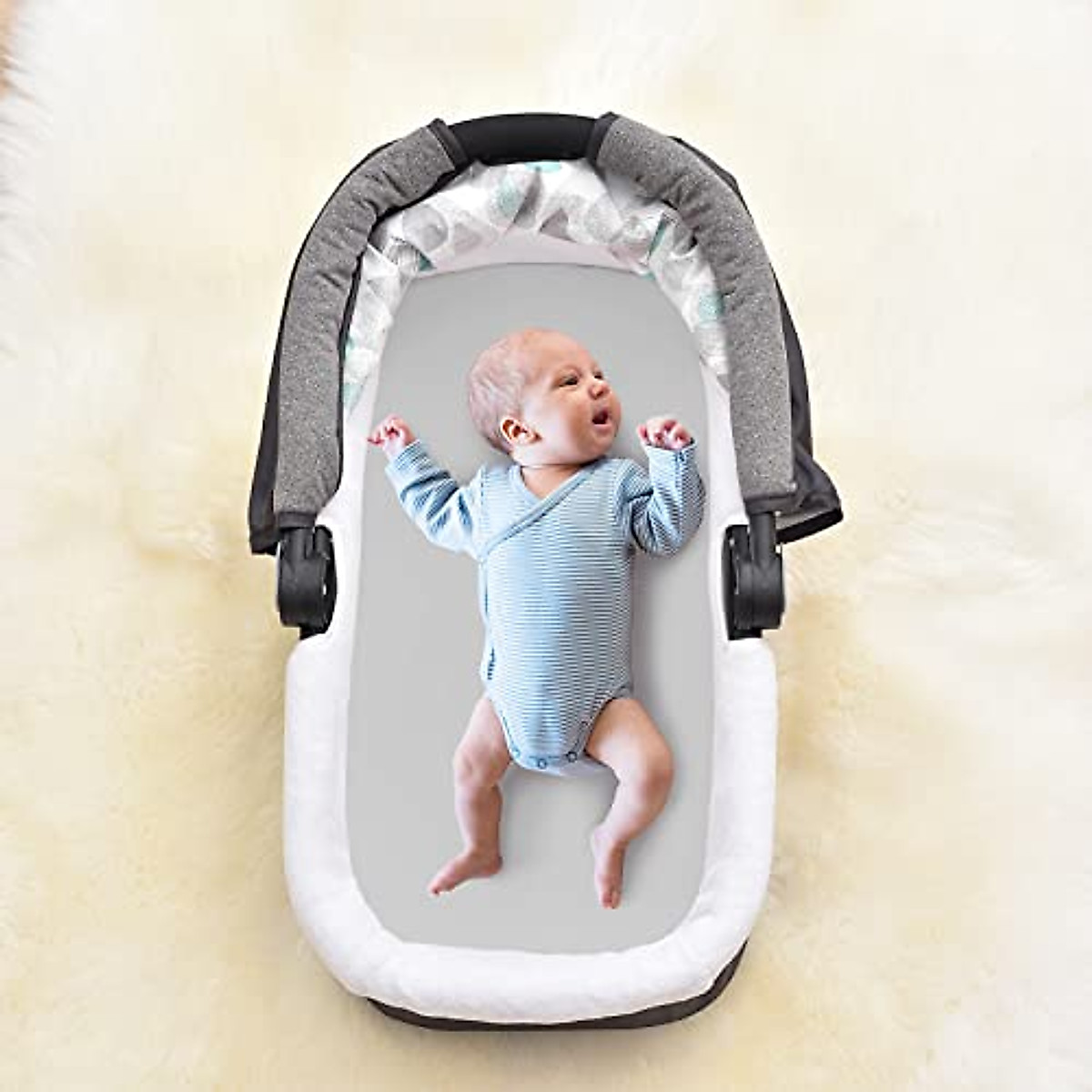 David's Kids 3 Pack Bassinet Sheets, Ultra Soft Silky Breathable Cradle Sheets for Boys Girls Neutral，Univeral Fit for Most Cradle and Bassinet Mattress, White & Light Grey & Pink