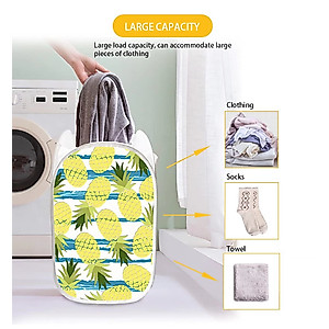 AFPANQZ Axolotl Pattern Mesh Pop-Up Laundry Hampers Collapsible Clothes Basket with Side Pocket Foldable Save Place Steel Frame and Easy to Fold