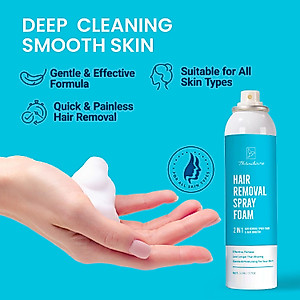 Hair Removal Spray Foam, Hair Removal Cream for Women and Men, Hair Removal Cream for Pubic Hair, Bikini Hair Removal Cream, Depilatory Cream, Body Cream for Hair Removal, Hair Removal Cream for Women