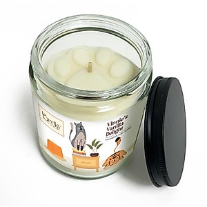 Becky Home 9 oz Pet Odor Eliminator for Home, Vanilla Scented Candle, Cat Candle, Pet Odor Eliminator Candle, Dog Odor Eliminators for Home, Odor Eliminating Candle, Pet Safe Candles