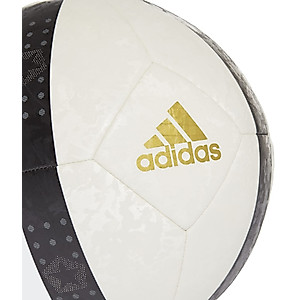 adidas unisex-adult Juventus Turin Club Home Soccer Ball White/Black/Matte Gold/Grey 5