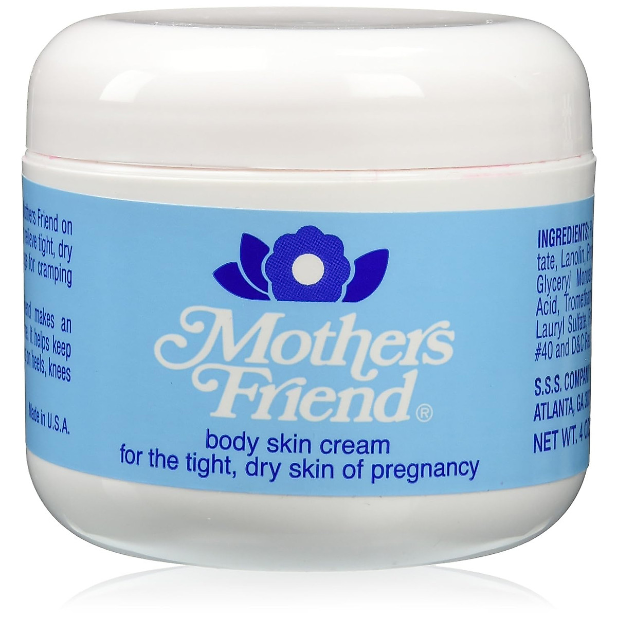 Cherioll Mothers Friend Body Skin Cream for The Stretched, Tight Dry Skin of Pregnancy 4 OZ (Pack of 2)
