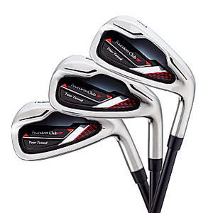 Founders Club Tour Tuned Men's Complete Golf Club Set with Bag Woods and Hybrids with Graphite Shafts Irons with Steel shafts(Tall Steel, Right)
