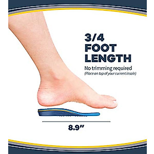 Dr. Scholl's Arthritis Pain Relief Orthotics // Clinically Proven Immediate Relief of Osteoarthritis Pain in Feet, Knees and HIPS, Blue