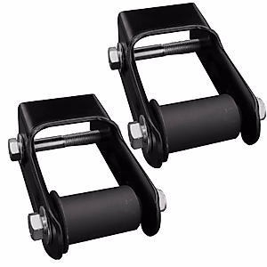 2pcs Rear Leaf Spring Shackle Kit (Left Driver & Right Passenger Side) for 1994-2004 S10 GMC Sonoma,1995-2005 Blazer,96-20 Isuzu Hombre, Jimmy Oldsmobile Bravada 1994-2001 Replaces 15665302 722-028