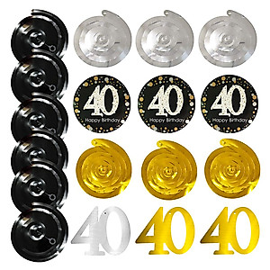 NORTHERN BROTHERS 40th Birthday Decorations Men 40th Birthday Party Decorations Cheers to 40 Years