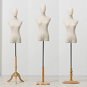Mannequin Tailors Dummy Dressform Tailors Dummy Clothing Store Mannequins Dummy Model Students Mannequin (Beige C)