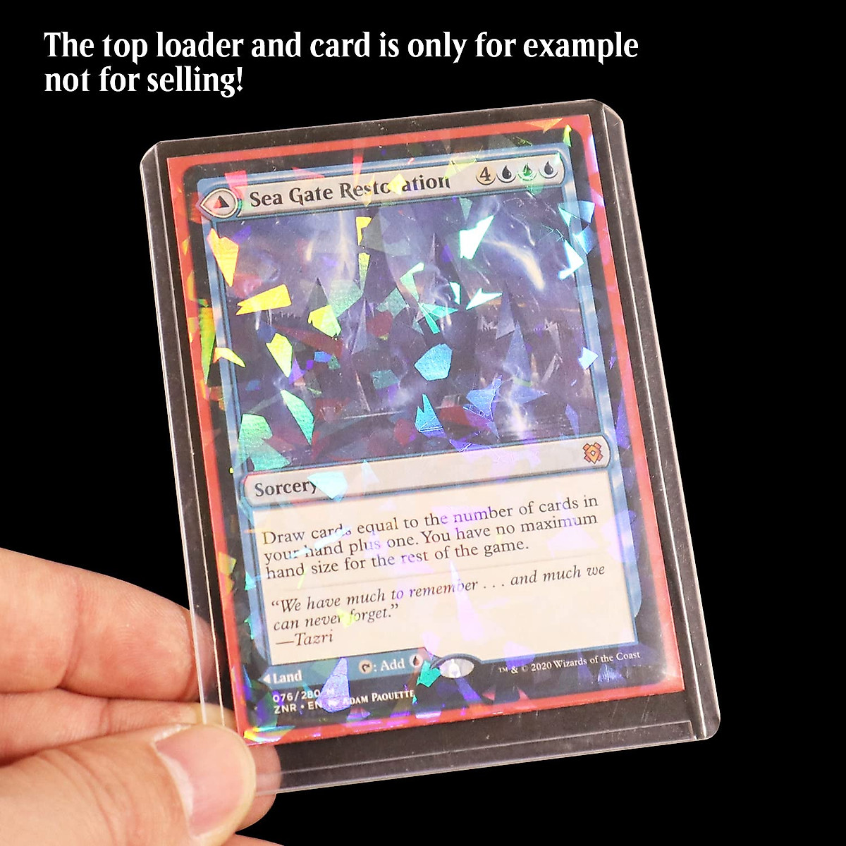 50PCS Premium GEM Laser Shinny Outer Matte Holographic Card Sleeves Holo Card Cover Standard Size Shiny Foil Trading Card Sleeve Kpop Photo Cards Protector 66x91mm Suitable in Binders (Blue)