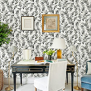 Livebor Olive Leaf Wallpaper Peel and Stick Leaf Contact Paper 17.7inch x 196.8inch Floral Peel and Stick Wallpaper Modern Farmhouse Wallpaper Neutral Sage Wallpaper Self Adhesive Decorative Paper