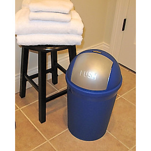 Redmon For Kids 4 Gallon Swivel Lid Waste bin, Blue