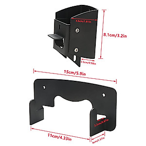 LCGP Wheelbarrow Holder Heavy Duty Trolley Storage Bracket, Wall Mounted Storage for Effective Space Saving, Suitable for Most Trolleys, Black Surface Powder Coating to Prevent Rust