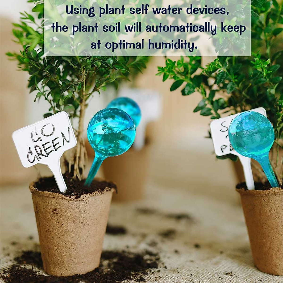 10pcs Plant Self Watering Globe Stakes, Aqua Plant Watering Stakes Automatic Plant Watering Bulb System Spikes, Flower Automatic Watering Device, Garden Self Waterer for Indoor Outdoor Plant