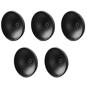 JYL HOME Wall Mounted Coat Hooks Hat Hooks for Hanging, Heavy Duty Hardware Robe Hooks Black, 5 Pack