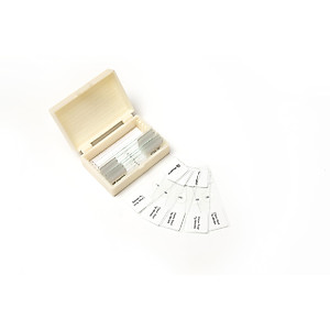 Onion Root Tips Cell Mitosis Microscope Slides, 10PCS College Level Plant Mitosis Slides for Genetics Biology Science Class