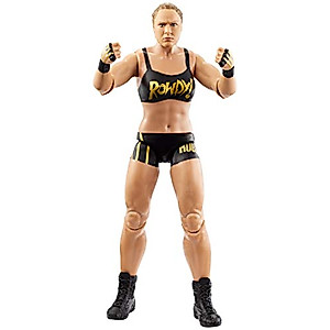 WWE Rounda Rousey Action Figure in 6-inch Scale with Articulation & Ring Gear Series #101