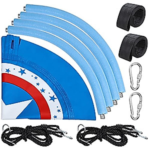 Large Saucer Tree Swing - 40 Inch Saucer Swing with Hanging Straps, 800lb Weight, 900D Oxford Waterproof, Tree Swings for Kids Outdoor Swing for Kids Adults Swing Sets for Backyard, Park, Playground