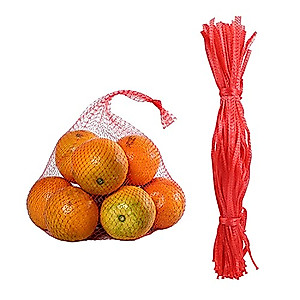 Gdstiac 100 Pack Seafood Boil Bags Clam Bake / Shellfish Cooking Mesh Plastic Bags, Fruit and Vegetable Produce Packaging Net