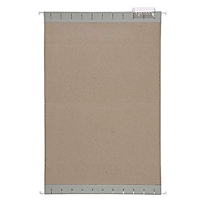Amazon Basics Hanging File Folders, Letter Size, Gray, 25-Pack
