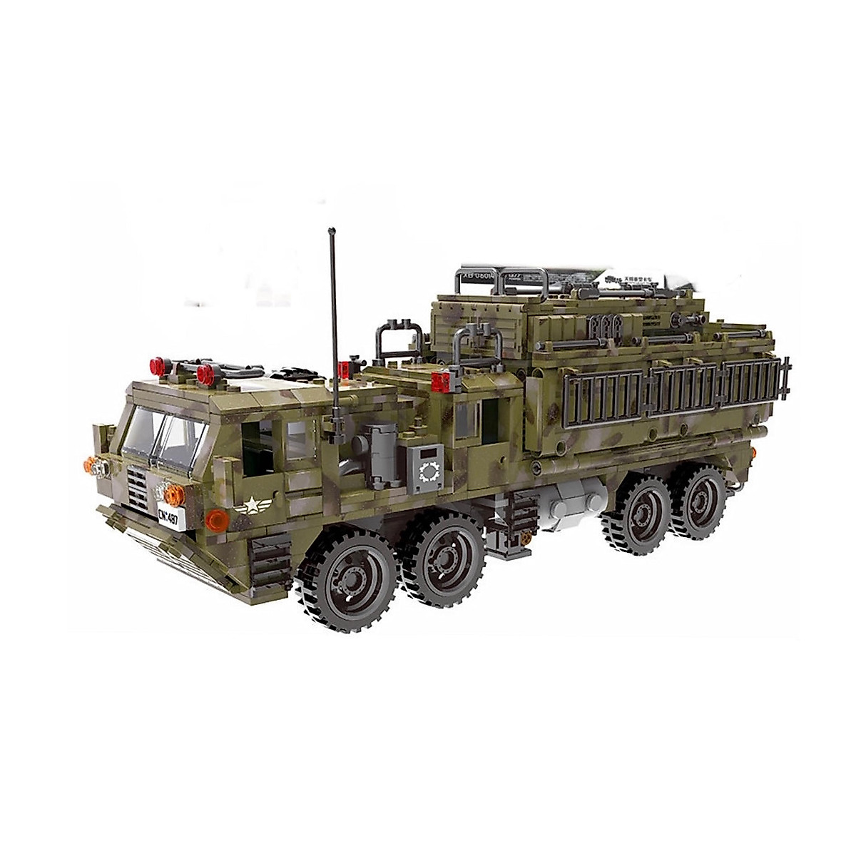 General Jim's Military Brick Building Set - WW2 Military Scorpion Heavy Missile Truck Vehicle for World War 2, History and Building Blocks Enthusiasts Including Teens and Adults