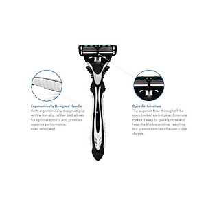 Dorco Pace 6 Six-Blade Disposable Men's Razor 2pack (6-Count)