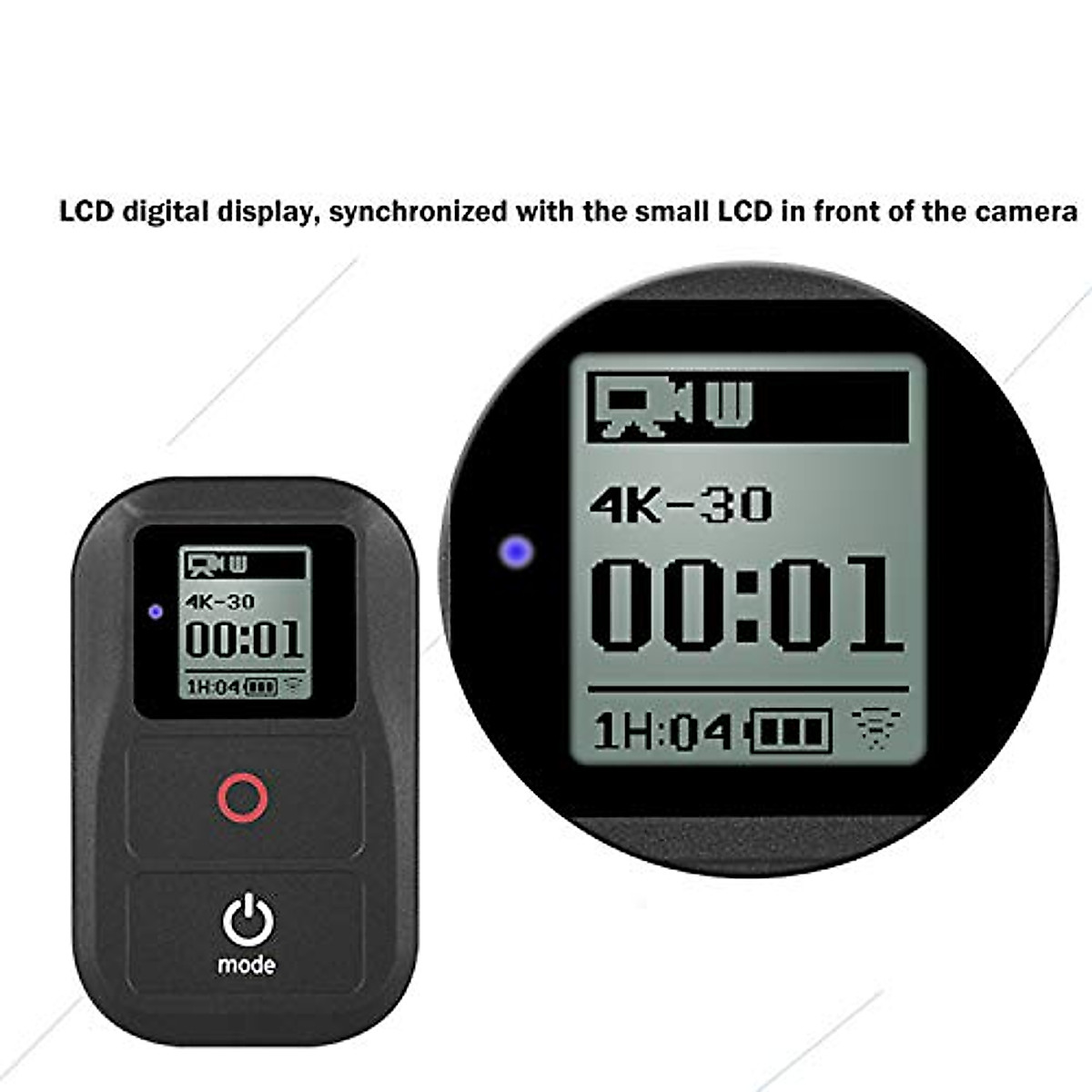 Suptig Waterproof Wireless Remote Control for Gopro Hero 8 Hero 7 Black Hero 6 Black Hero 5 Hero 5session Hero 4 Hero4 Session Hero 3+ Hero 3 Action Camera WiFi Remote