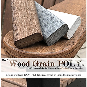 DuraWeather Poly® Classic King Size Folding Adirondack Chair (Antique Mahogany)