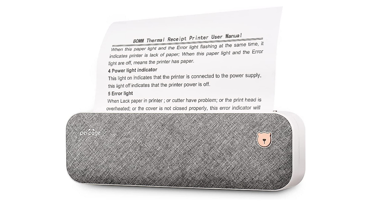 Buyounger Portable Wireless Printer for A4 & Mobile Printing