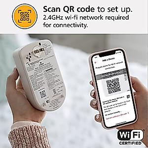 Kidde Smart Carbon Monoxide Detector & Indoor Air Quality Monitor, Plug In Wall, WiFi, Alexa Compatible Device, Voice & App Alerts