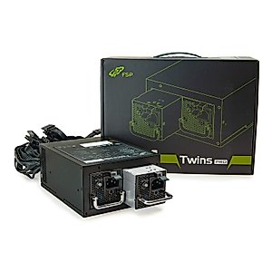 FSP Twins Pro ATX PS2 1+1 Dual Module 700W Certified Efficiency ≥90% Hot-swappable Redundant Digital Power Supply with Guardian Monitor Software (Twins Pro 700)