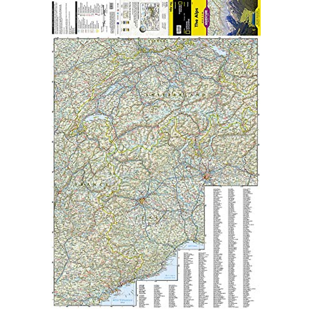 Alps Map (National Geographic Adventure Map, 3321)