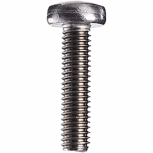 Small Parts Stainless Steel Machine Screw, Plain Finish, Pan Head, Phillips Drive, 20mm Length, M6-1 Threads (Pack of 25)